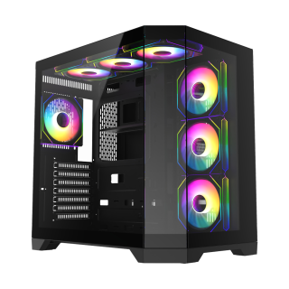 water cooled pc case | HYPE-A Black full atx pc case