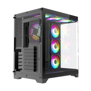 water cooled pc case | HYPE-A Black full atx pc case