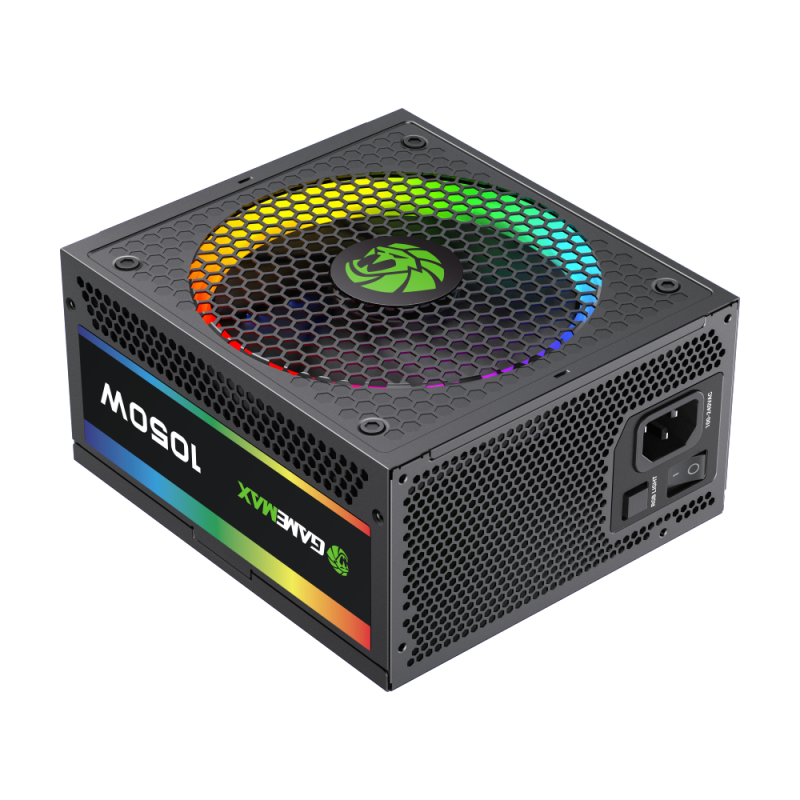 PC Power Supply 1050w Fully Modular 80+ Gold Certified with RGB Light Mode ARGB SYNC