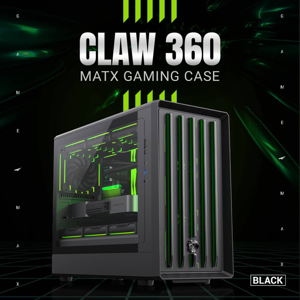 GAMEMAX CLAW360 M-ATX PC Case